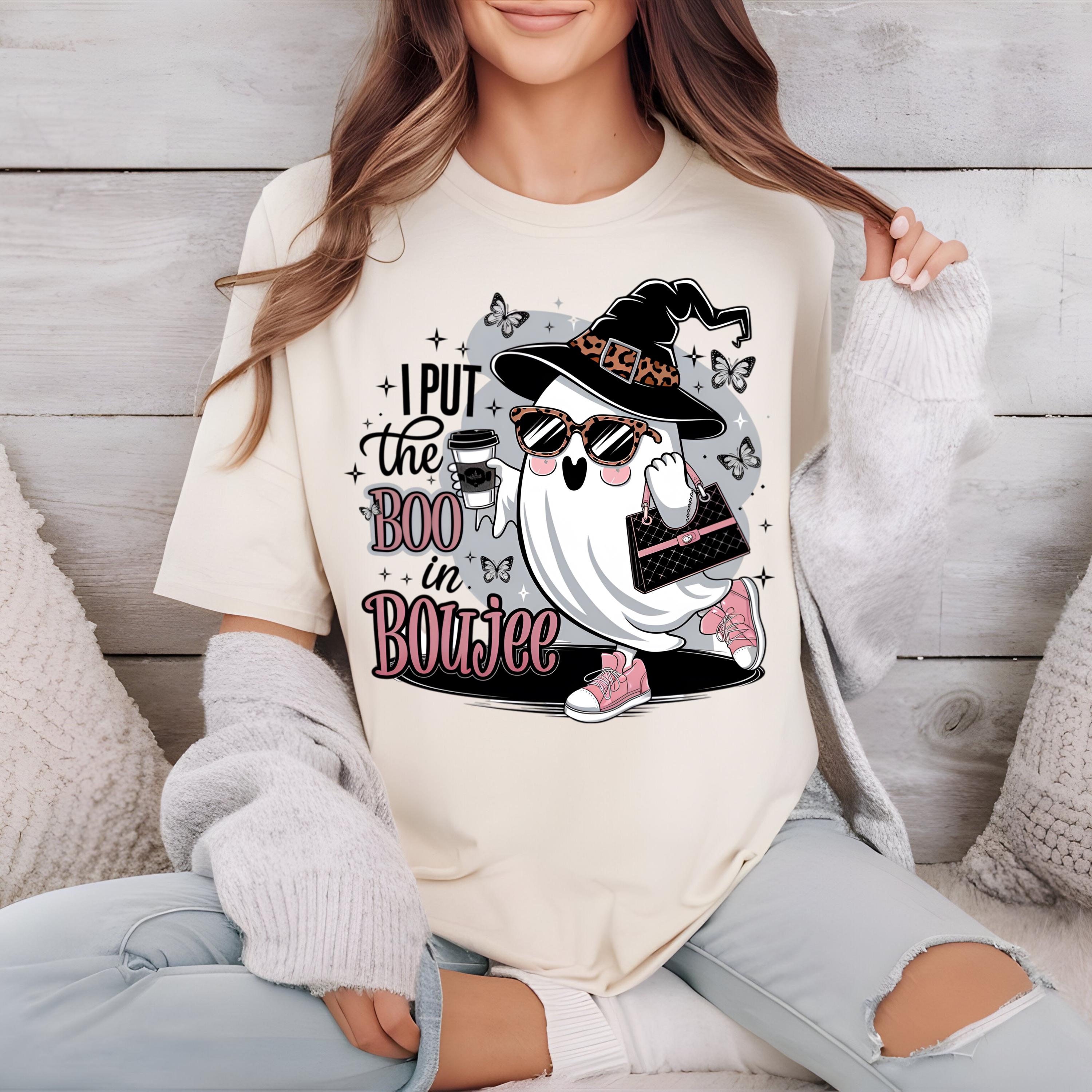 Boujee Ghost Halloween PNG, I Put the Boo in Boujee, Girly Halloween ...