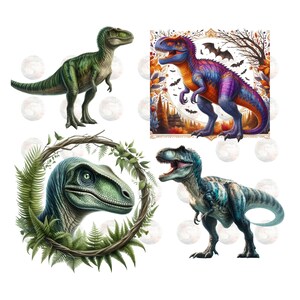 40 Watercolor Dinosaurs Clipart Bundle, Cute Dinosaur Png, Dinosaur ...