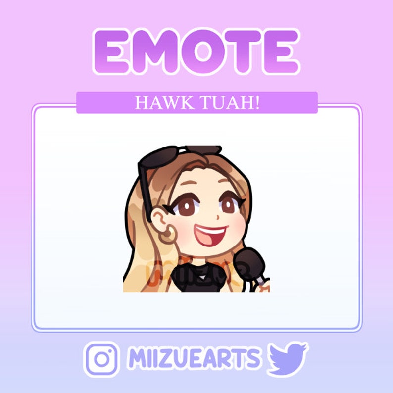 Animated Hawk Tuah Emote twitch/discord - Etsy