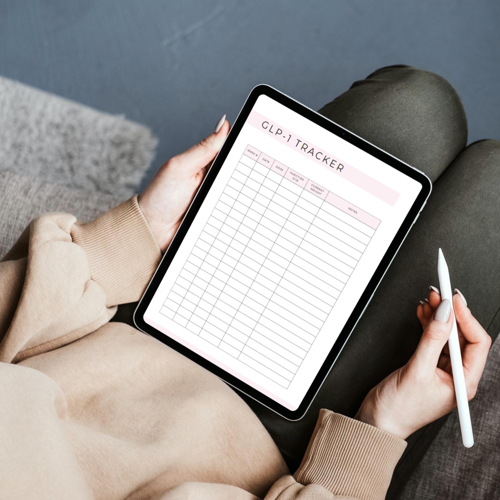 GLP1 Injection Tracker, Tirzepatide Weekly Journal, Semaglutide ...