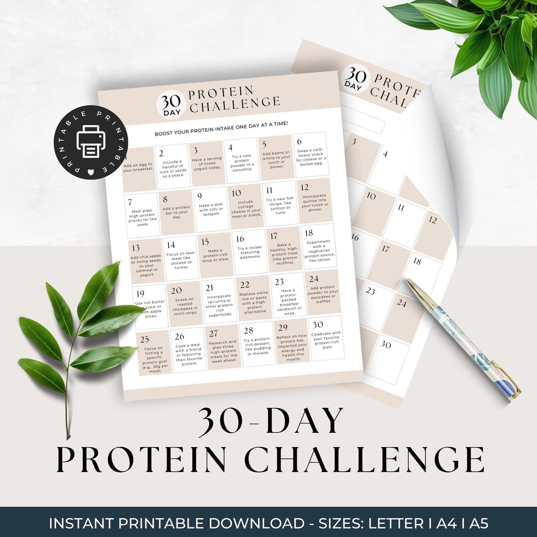 30 Day High Protein Challenge, Healthy Meal Planning, Healthy ...