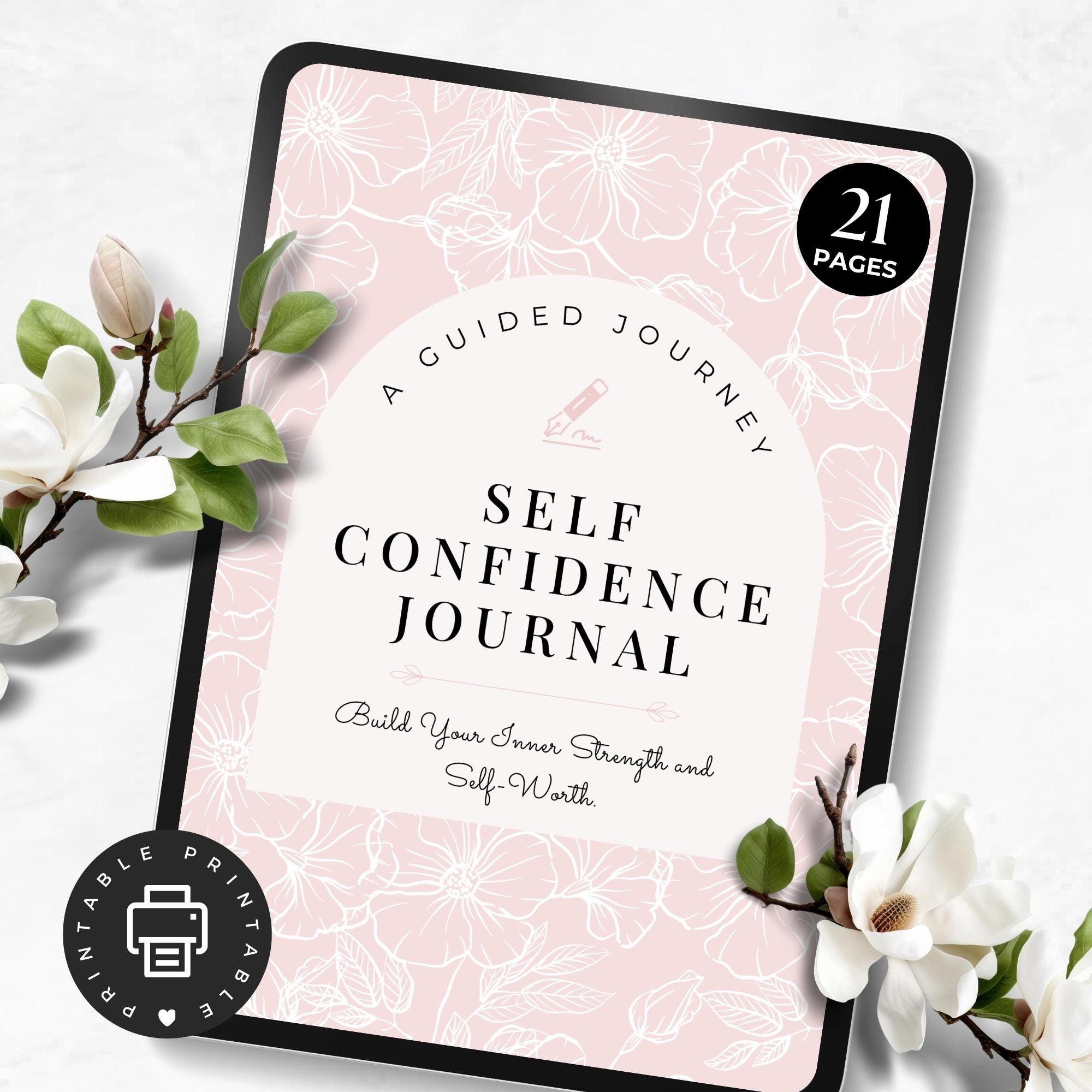 Self-confidence Workbook, Self-esteem Building, Personal Growth Guide ...