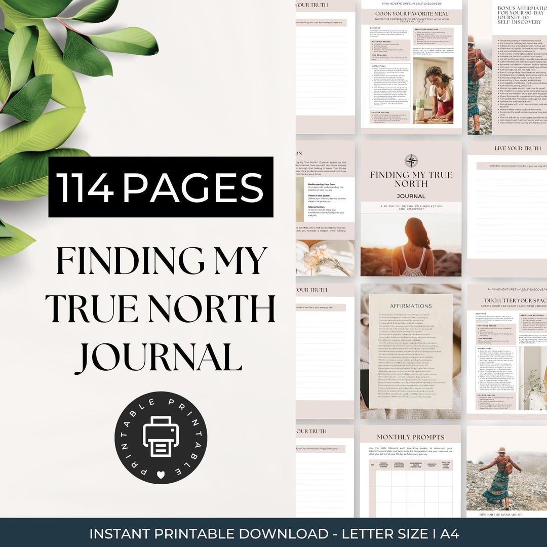 Get to Know Yourself Journal, Self Reflection Worksheet, Motivational ...