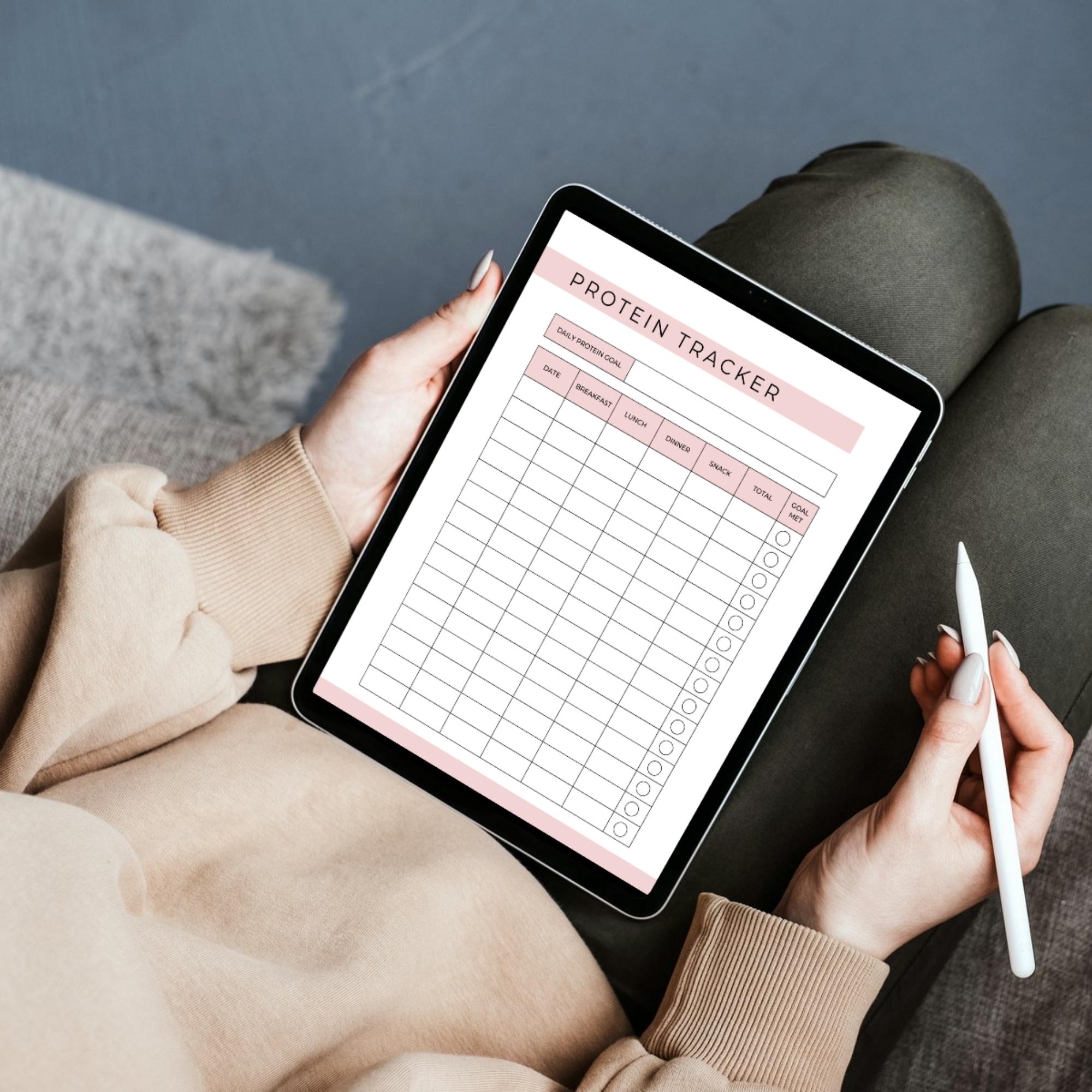 Protein Tracker, Daily Protein Log, GLP1 Protein Goals, Healthy Meals ...