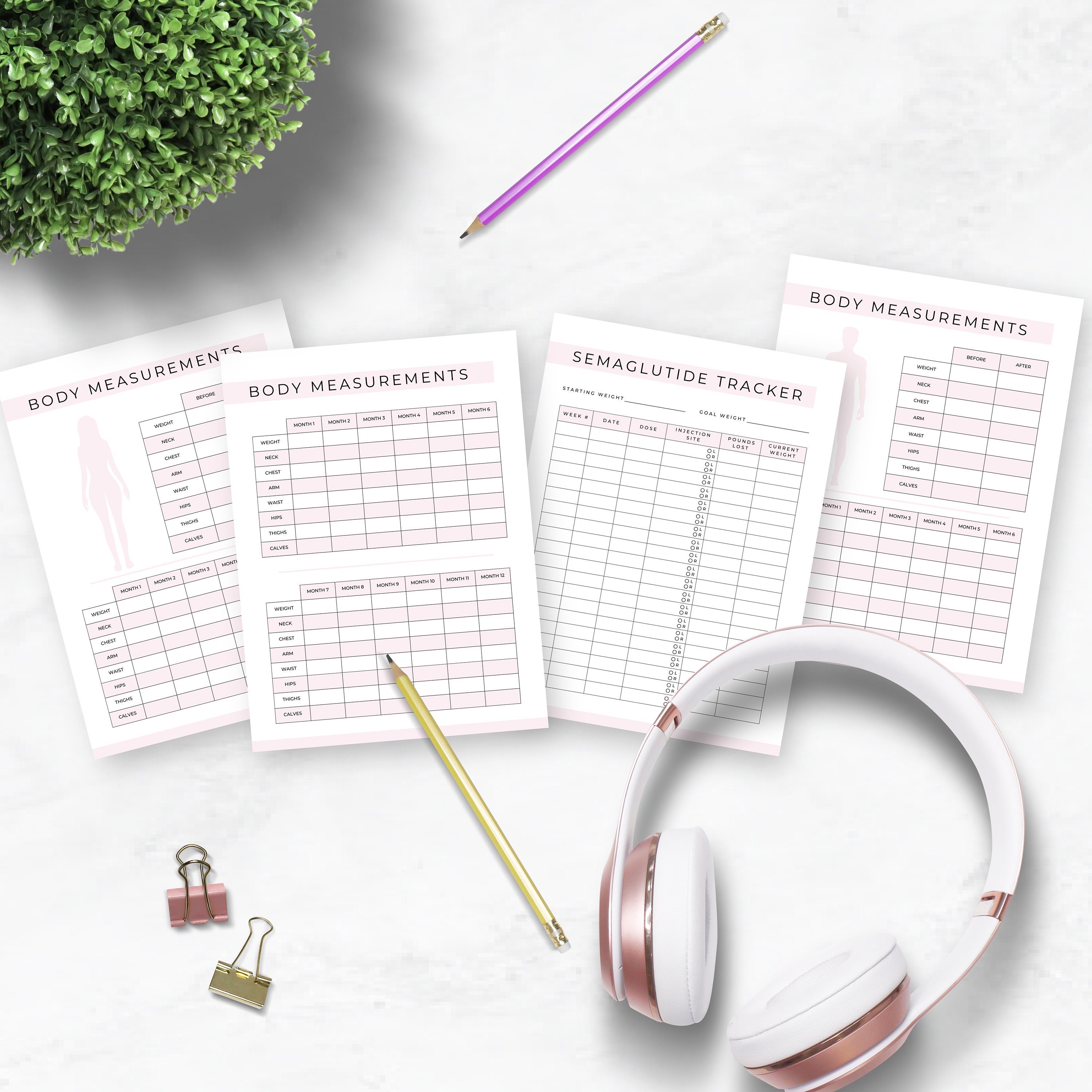 Semaglutide Injection Tracker, Semaglutide Weight Loss Tracker, Simple ...