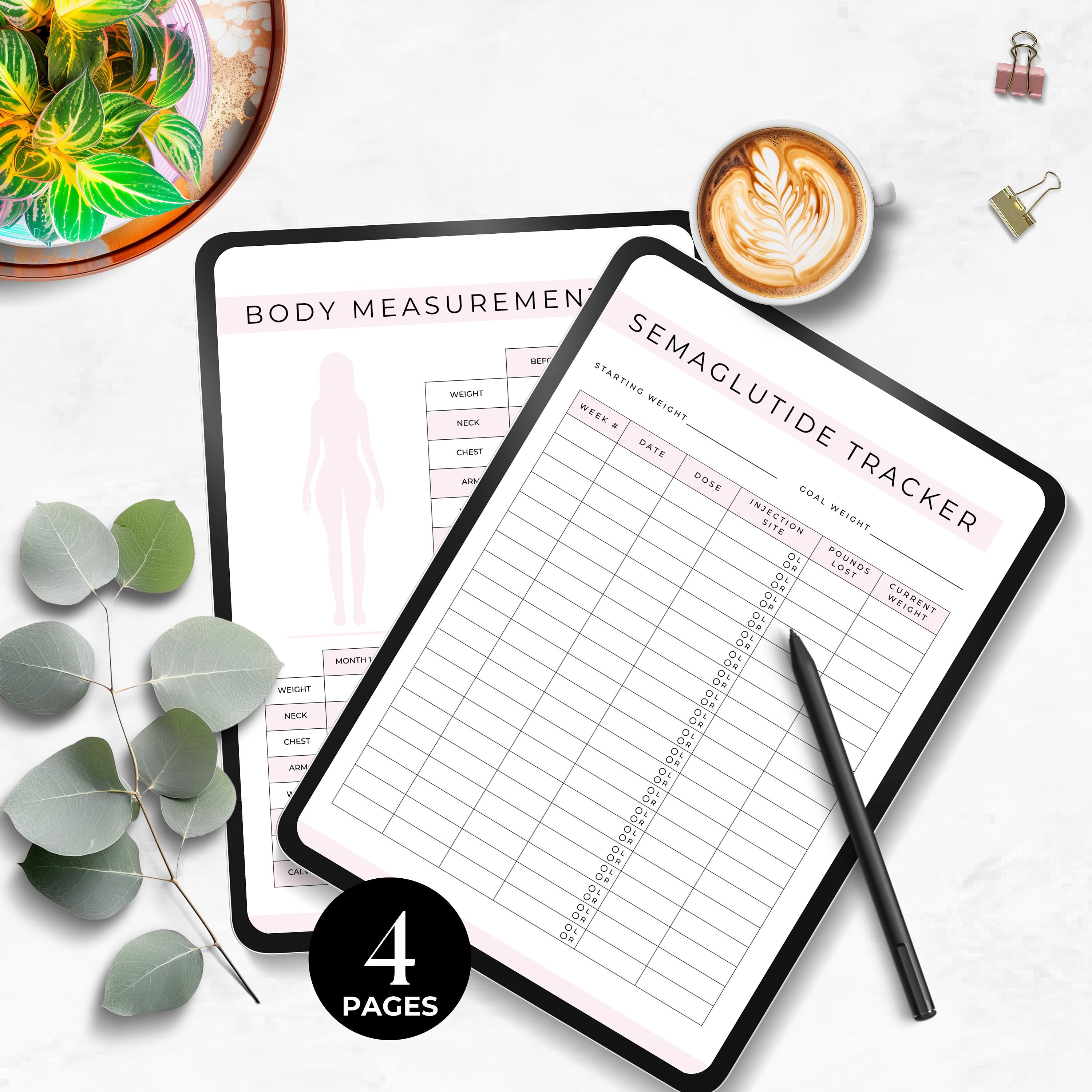 Semaglutide Injection Tracker, Semaglutide Weight Loss Tracker, Simple ...