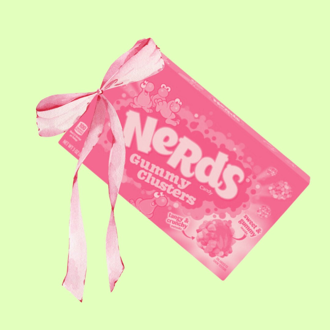 NERDS Gummy Clusters Coquette Sticker Pink Aesthetic Graphic Snack ...