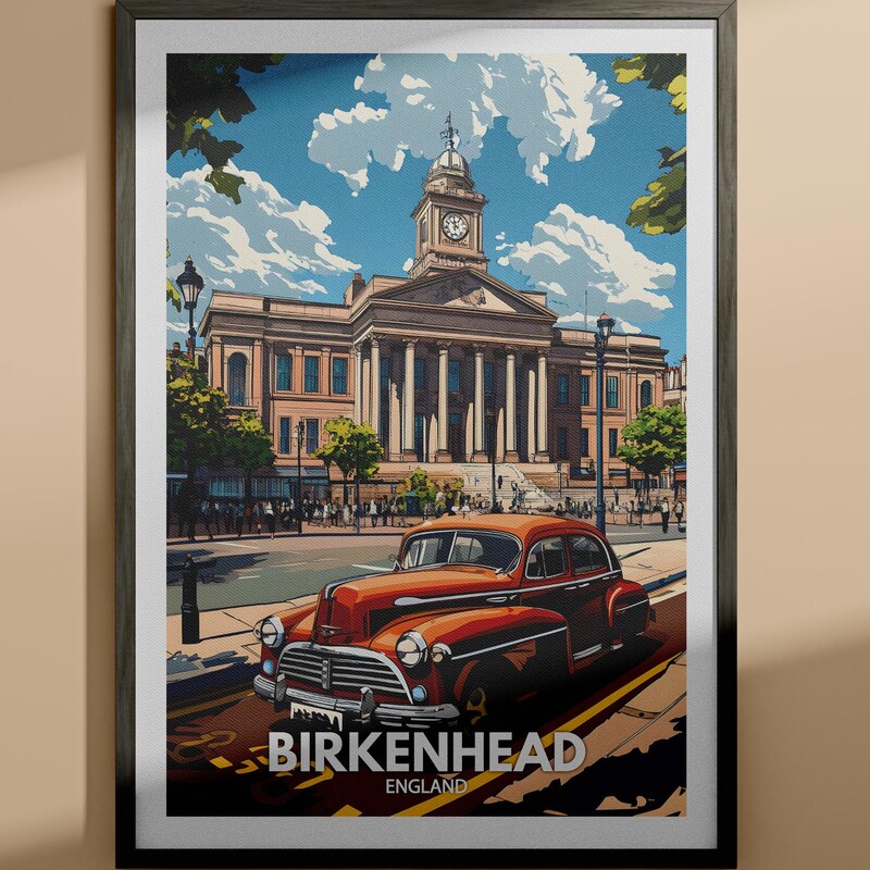 Birkenhead Travel Poster - Etsy UK