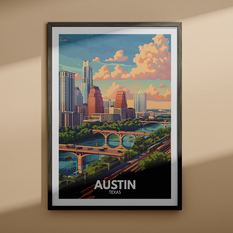 Austin Texas Print - Etsy