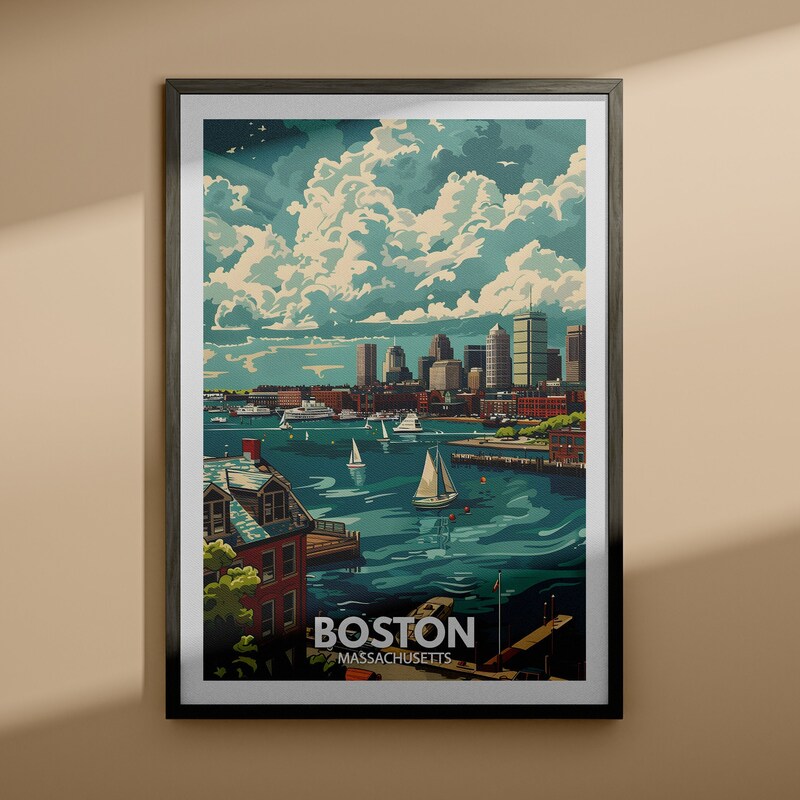 Boston Landmark Prints - Etsy UK