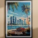 Doha Qatar Travel Poster: Personalized City Wall Art - Etsy
