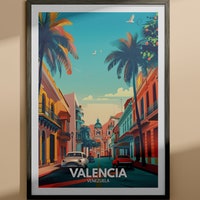 Venezuela Print Venezuela Illustration Caracas Travel Poster Caracas ...