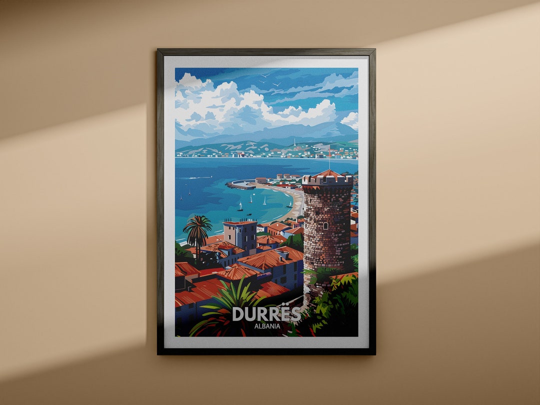 Durres Print - Durres Travel Poster / Albania Wall Art Print / Albania ...