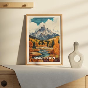 Grand Teton Print - Grand Teton National Park Poster / United States ...