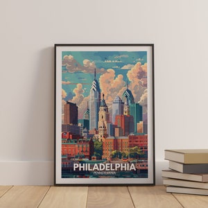 Philadelphia City Print - Philadelphia Poster / Pennsylvania Wall Art ...