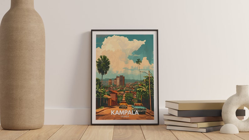 Kampala Print Kampala Travel Poster / Uganda Wall Art Print / Uganda ...