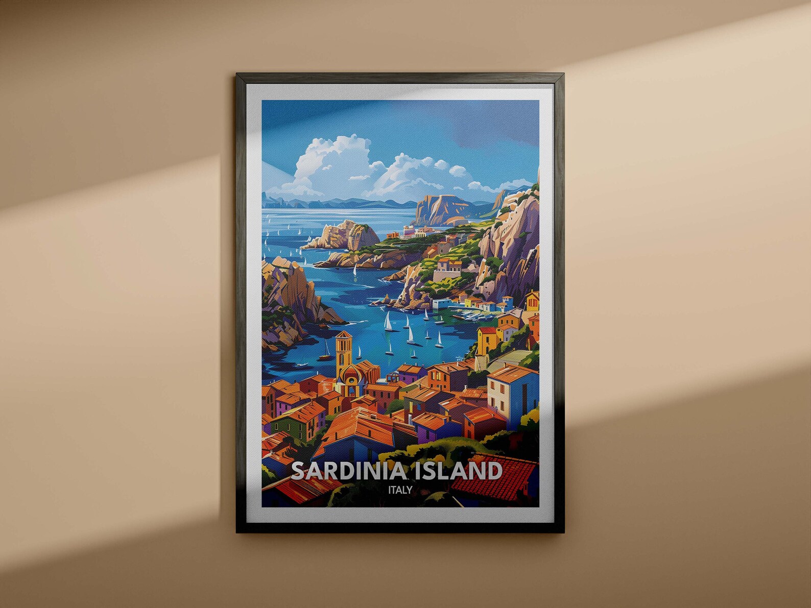 Sardinia Print - Sardinia Island Poster / Italy Island Art / Italy ...