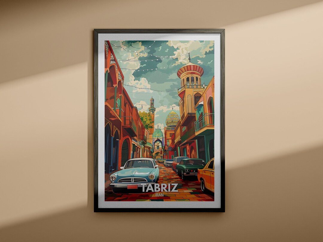 Tabriz Art Print - Tabriz Travel Poster / Iran Wall Art Print / Iran ...
