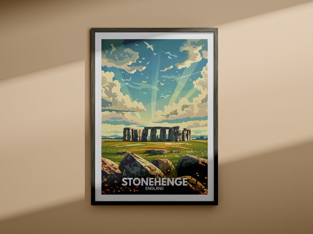 Stonehenge Print - Stonehenge Poster / England Wall Art Print / England ...