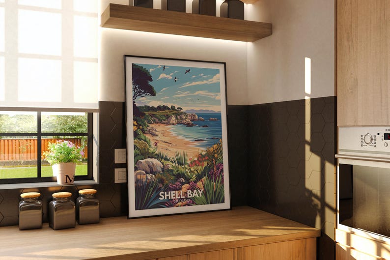 Shelly Bay Print - Shelly Bay Poster / Studland Beach Art / Studland ...