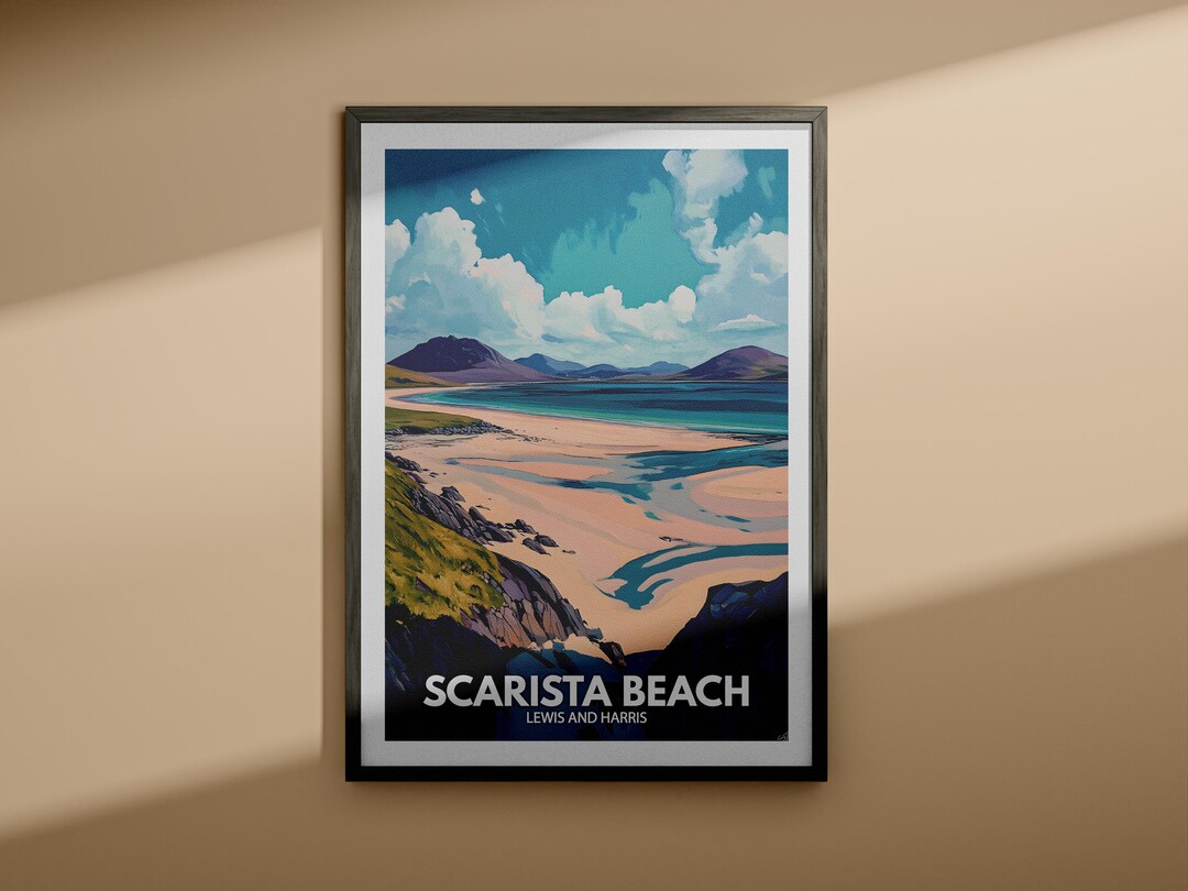 Scarista Beach Print - Scarista Beach Poster / Lewis and Harris Beach ...