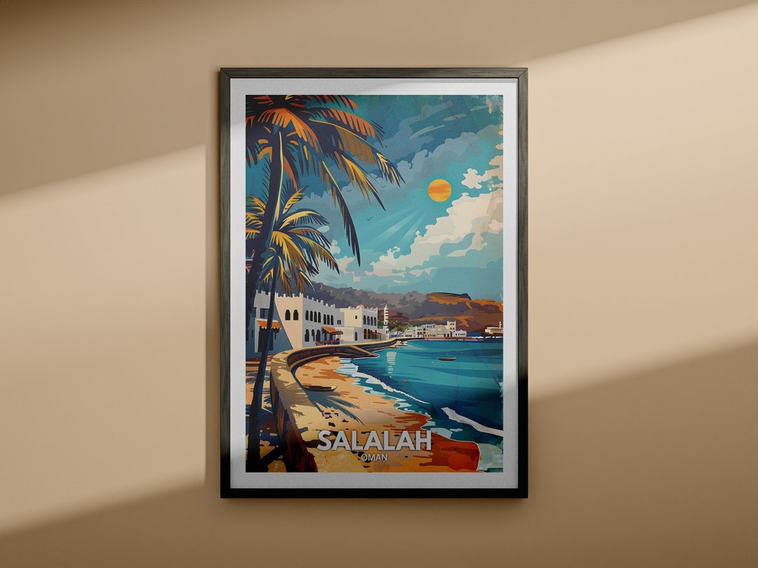 Salalah Print - Salalah Travel Poster / Oman Wall Art Print / Oman Home ...