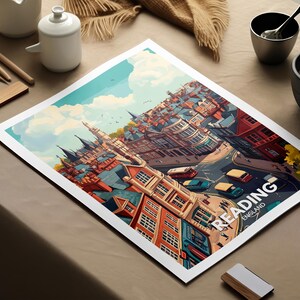 Reading Print - Reading Travel Poster / England Wall Art Print ...
