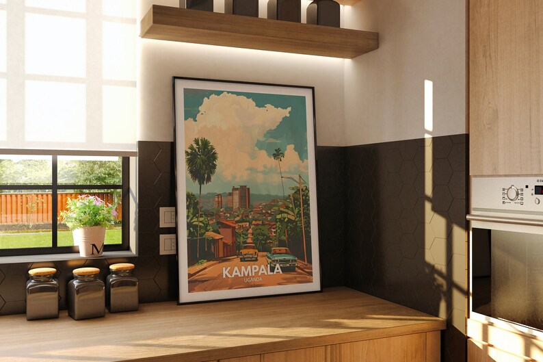 Kampala Print - Kampala Travel Poster / Uganda Wall Art Print / Uganda ...