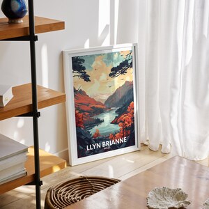 Llyn Brianna Print - Llyn Brianna Poster / Wales Llyn Art / Wales ...