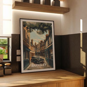 Barnsley Print - Barnsley Travel Poster / England Wall Art Print ...
