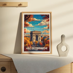Arc De Triomphe Print - Arc De Triomphe Poster / Paris Wall Art Print ...