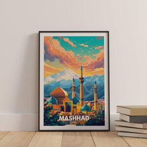 Mashhad Print - Mashhad Travel Poster / Iran Wall Art Print / Iran Home ...