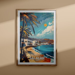Salalah Print - Salalah Travel Poster / Oman Wall Art Print / Oman Home ...