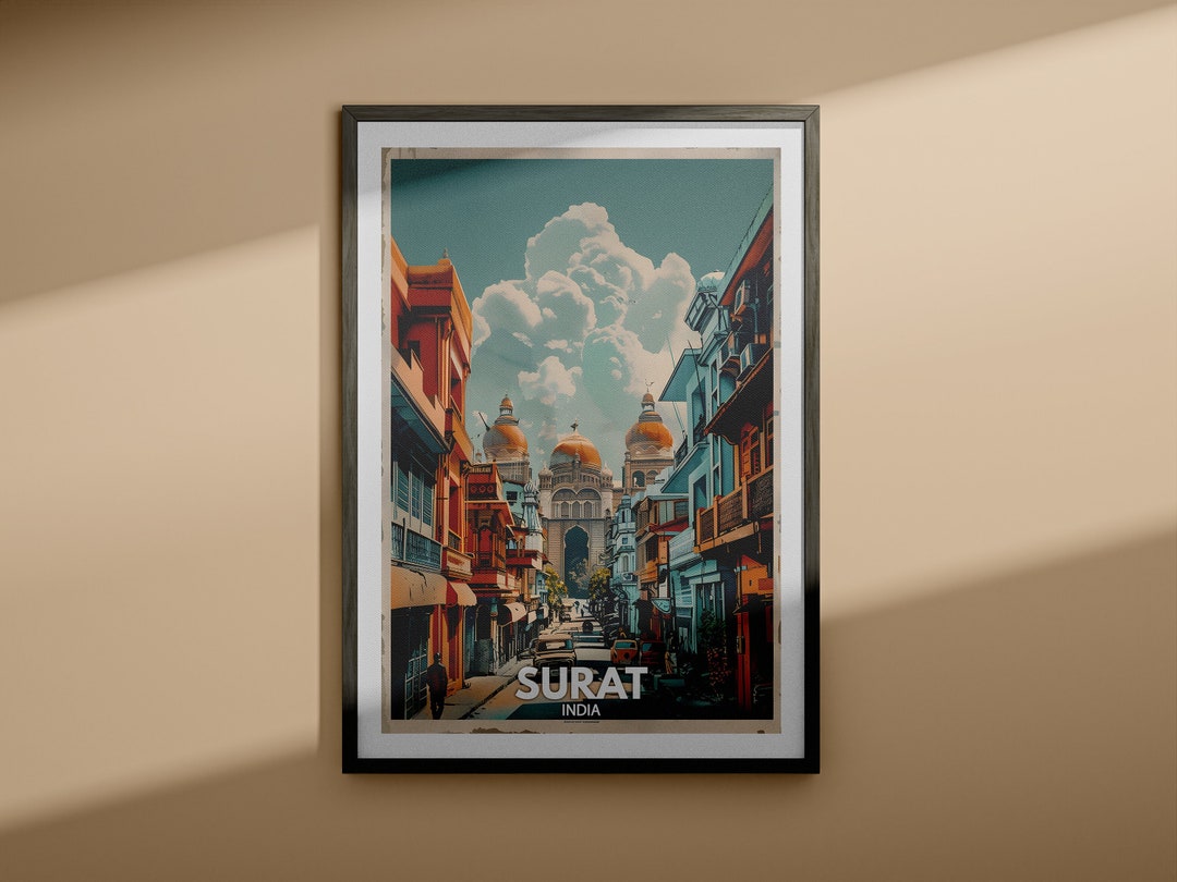 Surat Print - Surat Travel Poster / India Wall Art Print / India Home ...