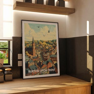 Burton Upon Trent Print - Burton Upon Trent Travel Poster / England ...