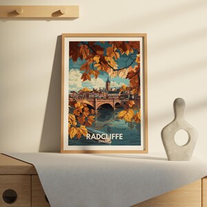 Radcliffe Print - Radcliffe Travel Poster / England Wall Art Print ...