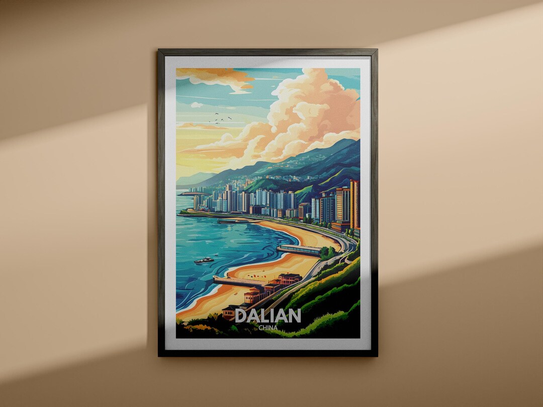 Dalian Print - Dalian Travel Poster / China Wall Art Print / China Home ...