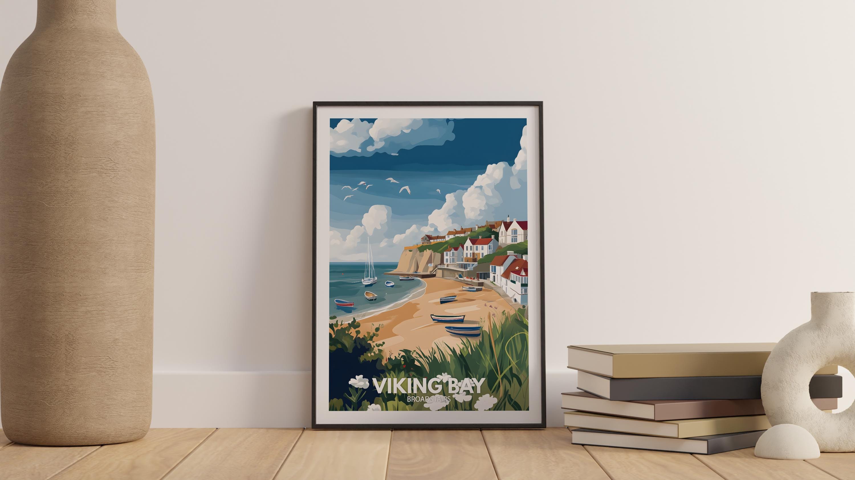 Viking Bay Print - Viking Bay Poster / Broadstairs Beach Art ...