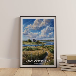 Nantucket Print Nantucket Island Poster / Massachusetts Island Art ...