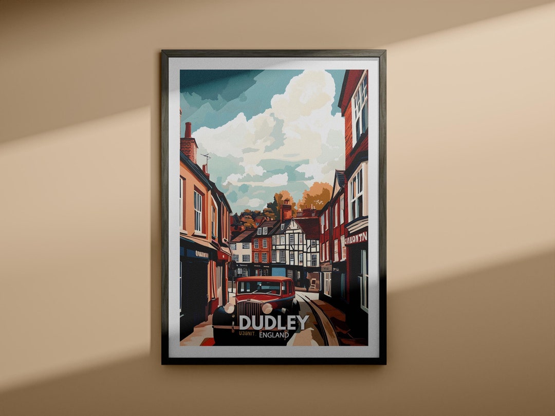 Dudley Print - Dudley Travel Poster / England Wall Art Print / England ...