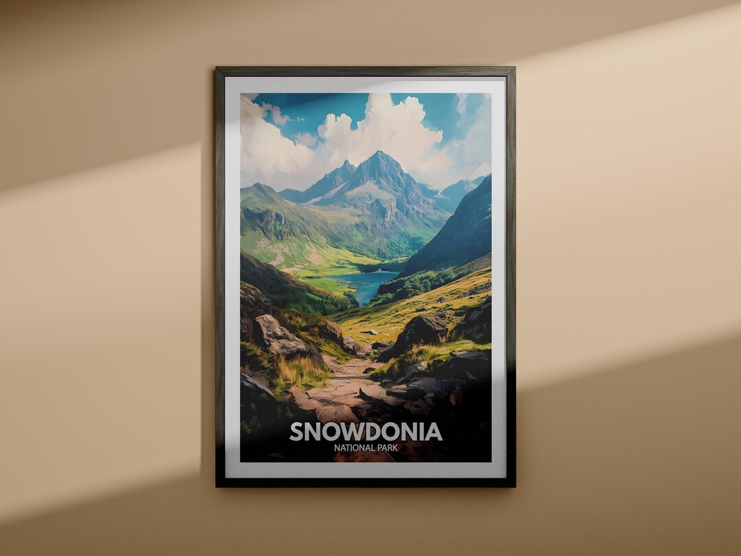Snowdonia Art Print - Snowdonia National Park Poster / United Kingdom ...