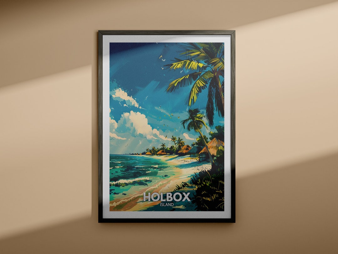 Holbox Print - Holbox Island Poster / Mexico Island Art / Mexico Travel ...