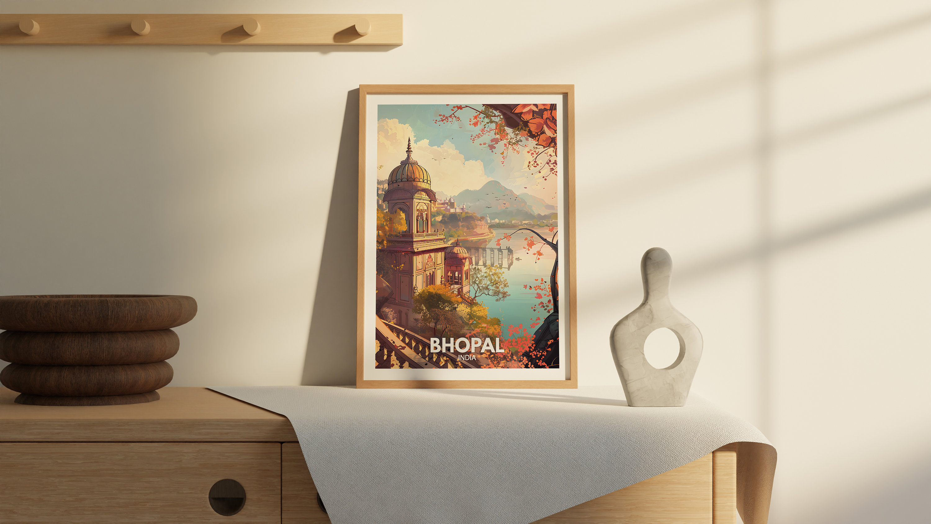 Bhopal Print Bhopal Travel Poster / India Wall Art Print / India Home ...