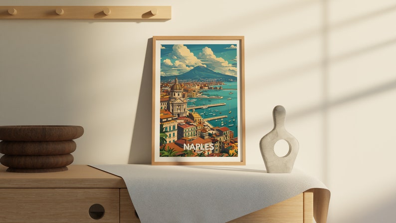 Naples Print - Naples Travel Poster / Italy Wall Art Print / Italy Home ...