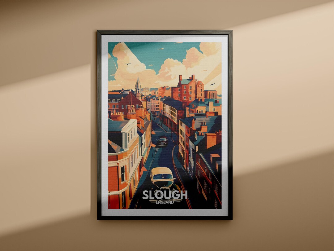 Slough Print - Slough Travel Poster / England Wall Art Print / England ...