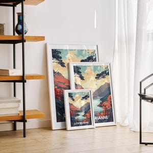 Llyn Brianna Print - Llyn Brianna Poster / Wales Llyn Art / Wales ...