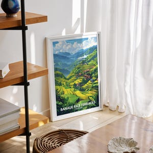 Banaue Rice Terraces Print - Banaue Rice Terraces Travel Poster ...