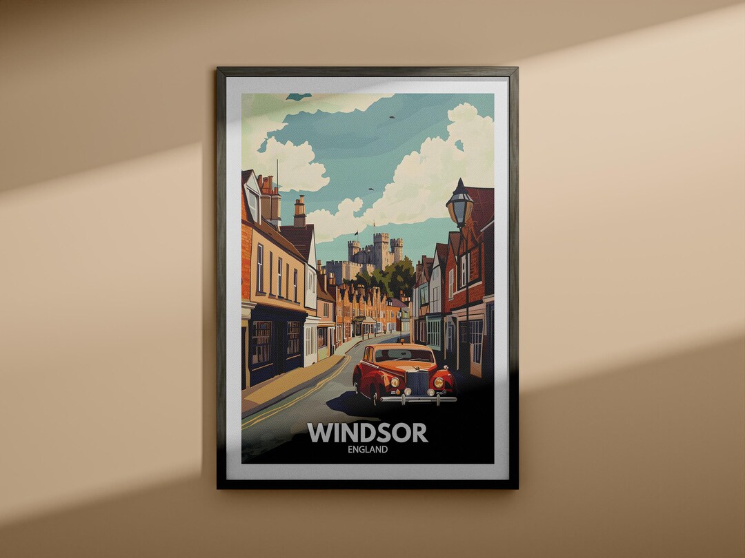 Windsor Print - Windsor Travel Poster / England Wall Art Print ...