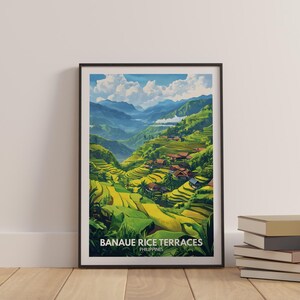 Banaue Rice Terraces Print - Banaue Rice Terraces Travel Poster ...