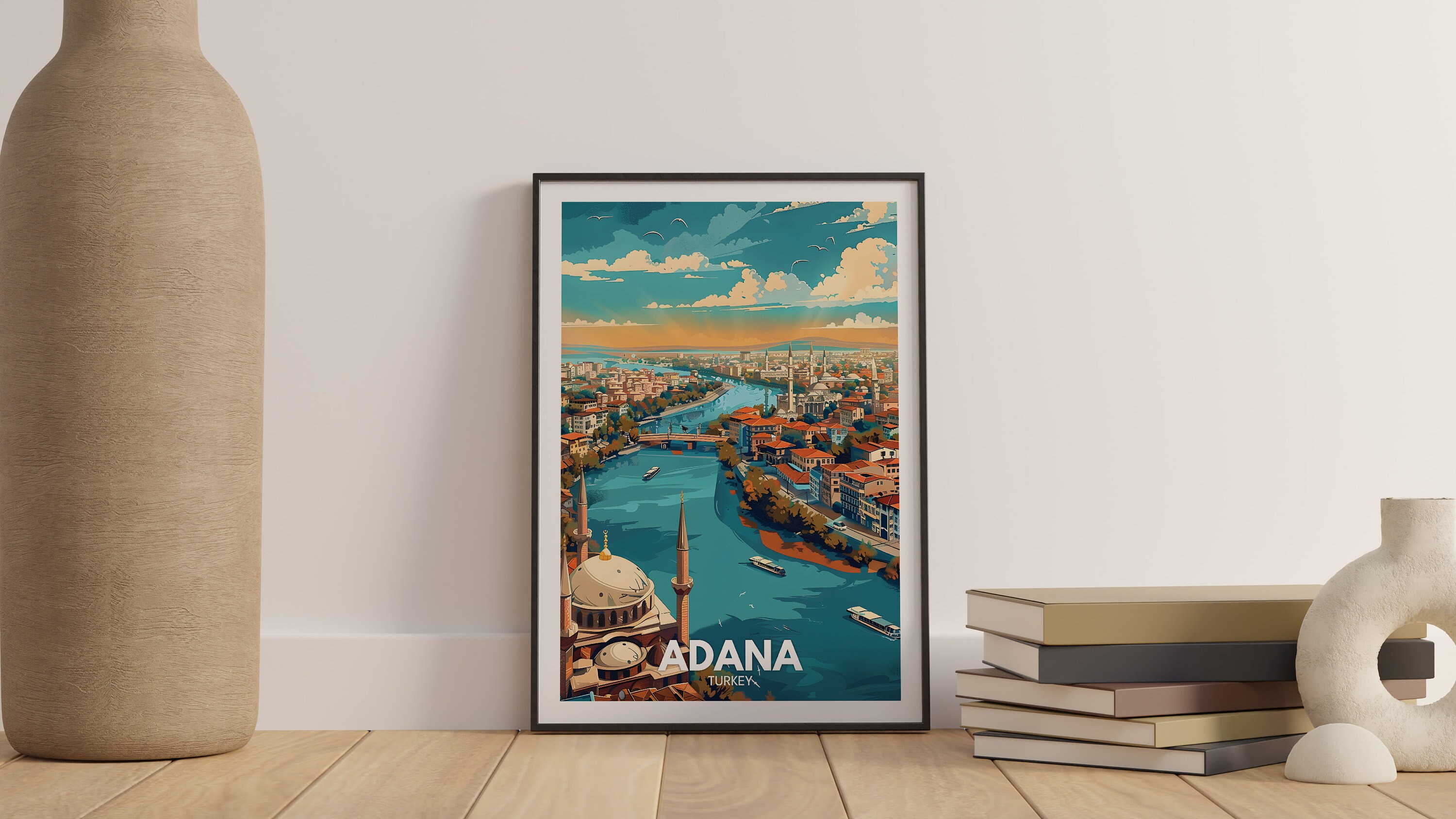 Adana Print - Adana Travel Poster / Turkey Travel Wall Art Print ...